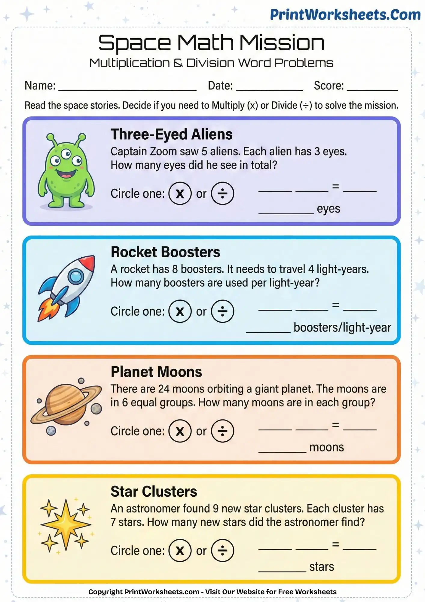 Free Printable Worksheets for All Grades | Print Worksheets