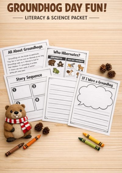 Free Groundhog Day Reading Comprehension & Hibernation Worksheets