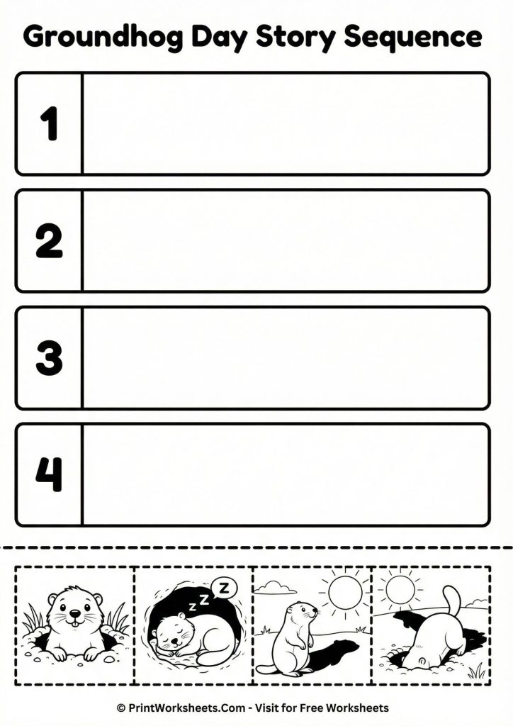 Free Groundhog Day Reading Comprehension & Hibernation Worksheets