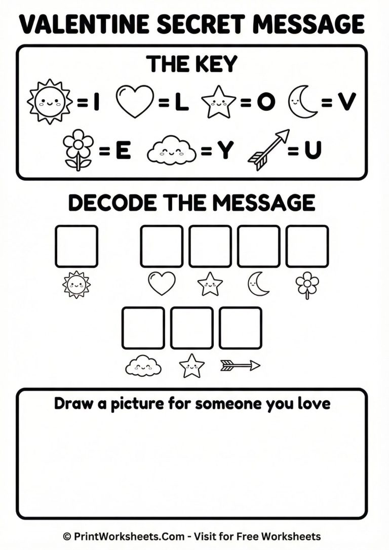Valentine Day Literacy Worksheets 24 Pages PDF Collection