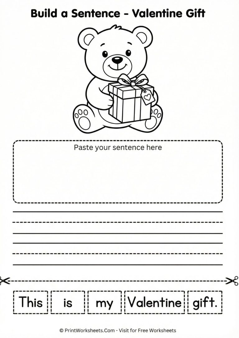 Valentine Day Literacy Worksheets 24 Pages PDF Collection