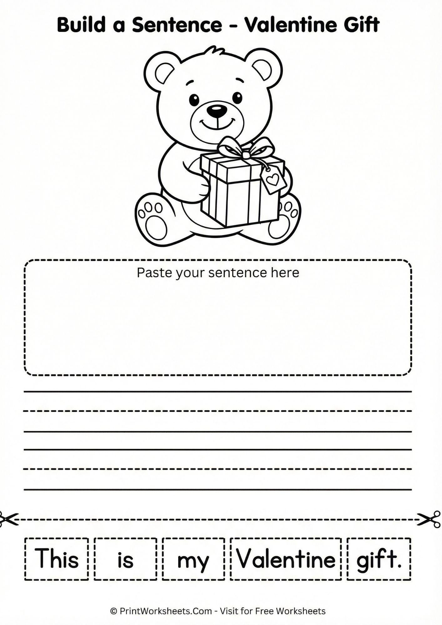 Valentine Day Literacy Worksheets 24 Pages PDF Collection