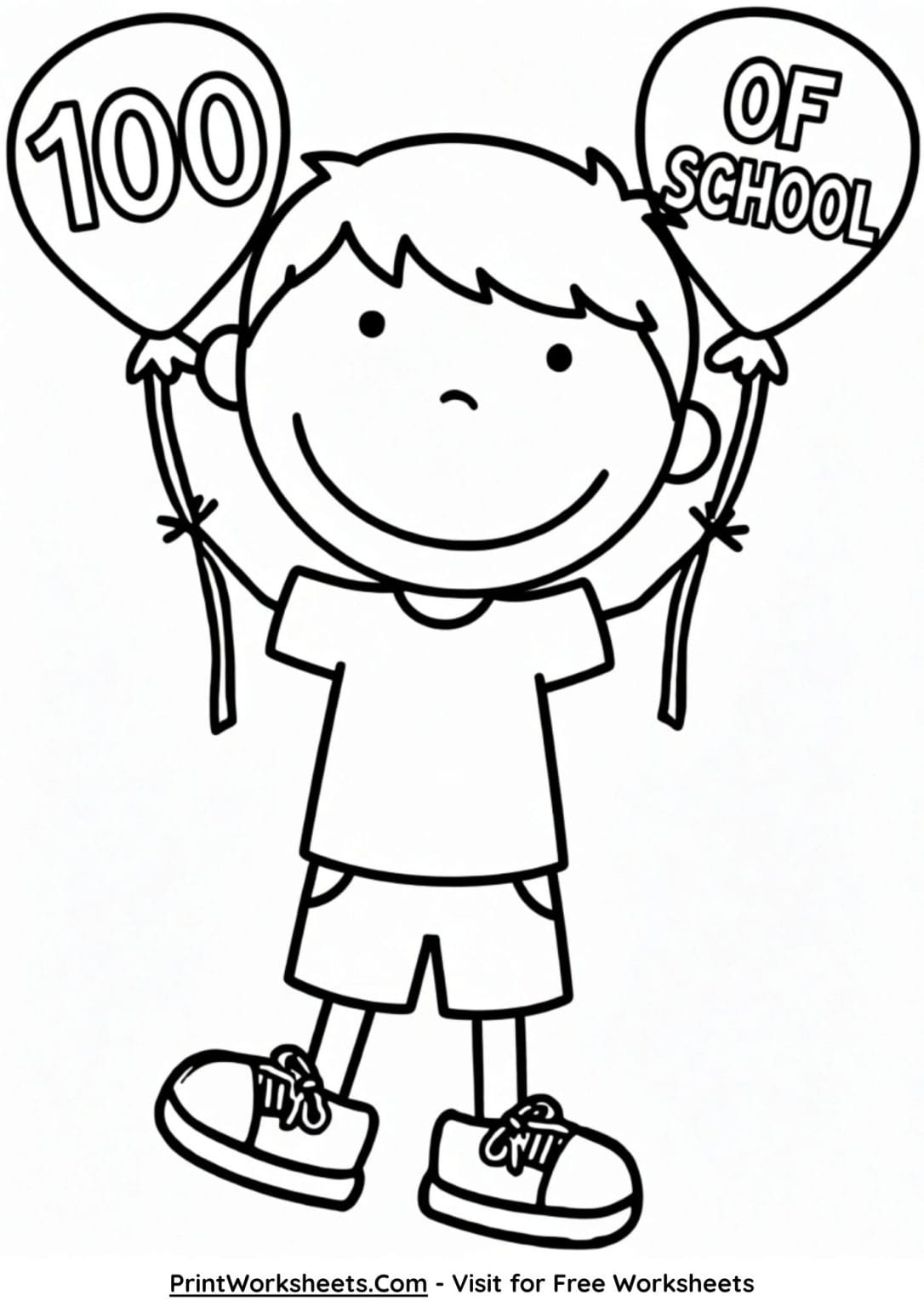 100th Day of School Coloring Pages Free PDF Bundle