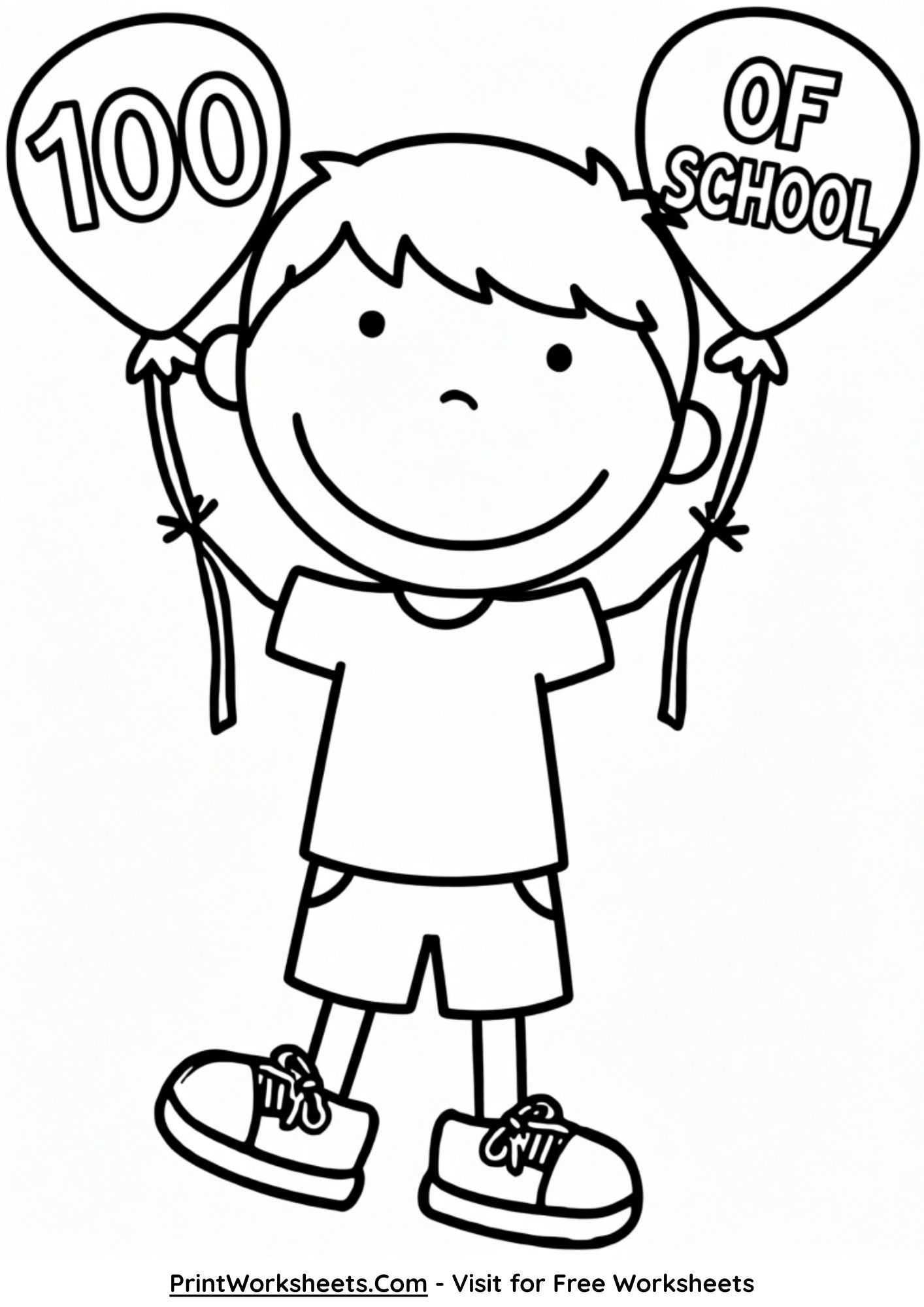 100th Day of School Coloring Pages Free Printable PDF Bundle