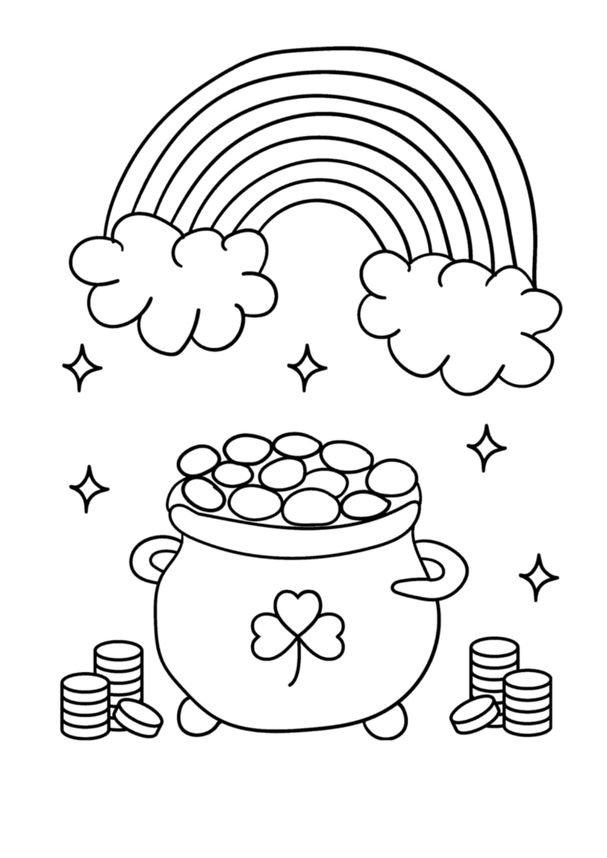 St. Patrick’s Day Coloring Pages for Kindergarten (Free Printable)