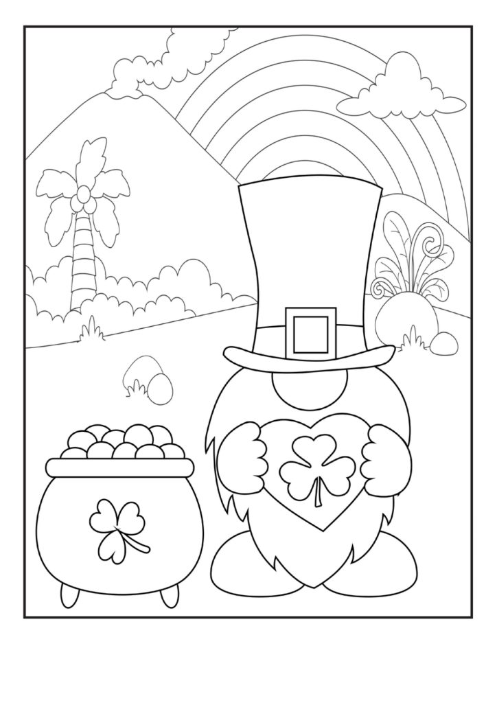 St. Patrick’s Day Coloring Pages for Kindergarten (Free Printable)