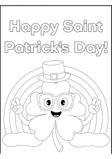St. Patrick’s Day Coloring Pages for Kindergarten (Free Printable)