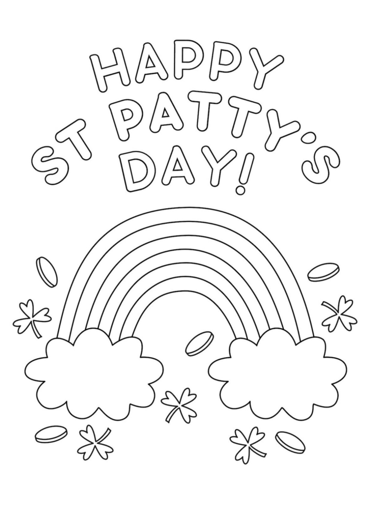 St. Patrick’s Day Coloring Pages for Kindergarten (Free Printable)