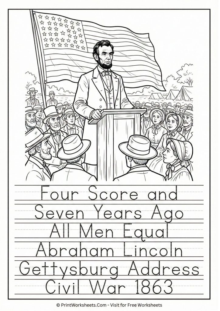 Free Abraham Lincoln Worksheets PDF Bundle and Printable