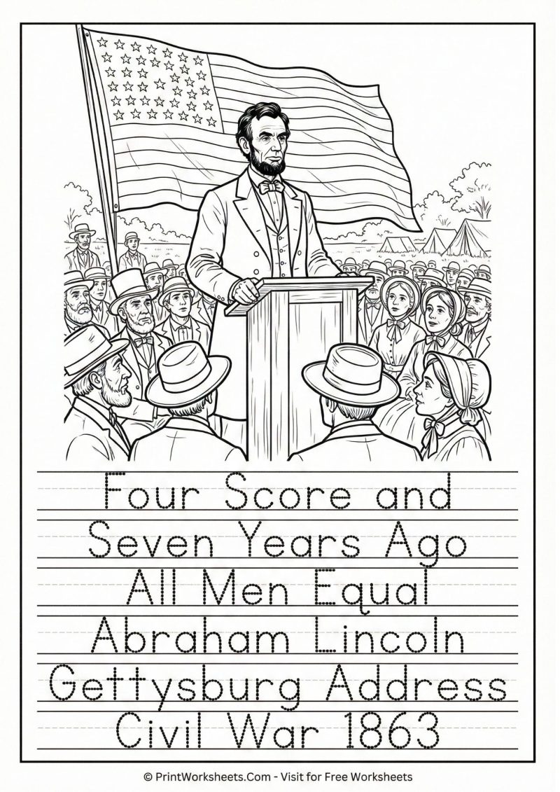 Free Abraham Lincoln Worksheets PDF Bundle and Printable