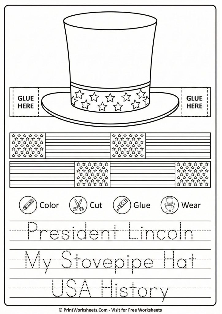 Free Abraham Lincoln Worksheets PDF Bundle and Printable