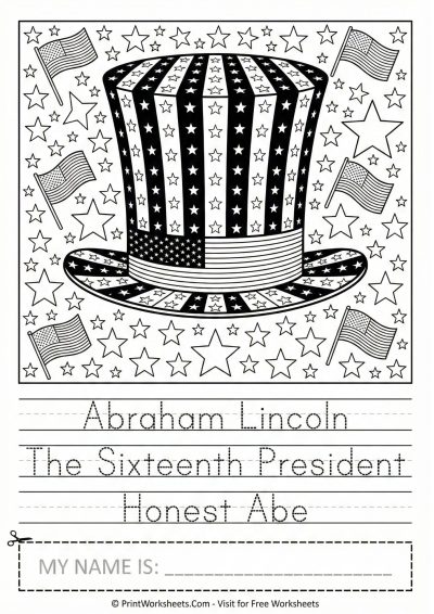 Free Abraham Lincoln Worksheets PDF Bundle and Printable
