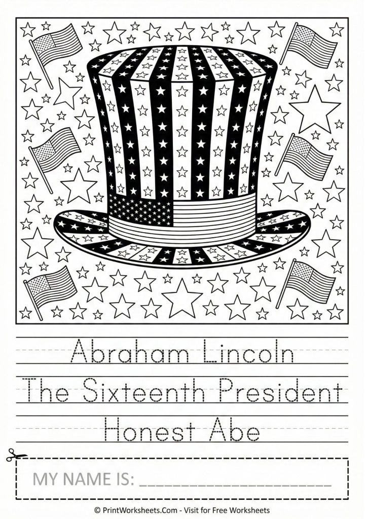 Free Abraham Lincoln Worksheets PDF Bundle and Printable