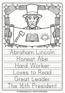 Free Abraham Lincoln Worksheets PDF Bundle and Printable