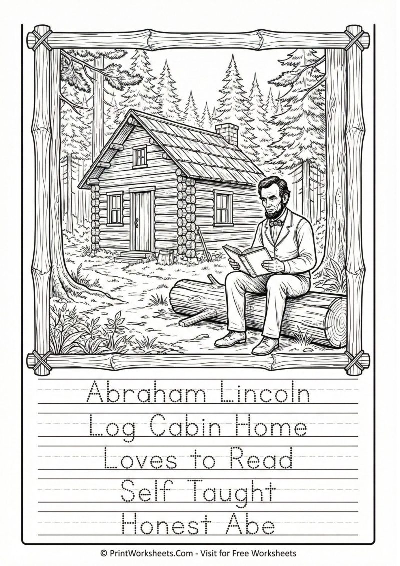 Free Abraham Lincoln Worksheets PDF Bundle and Printable