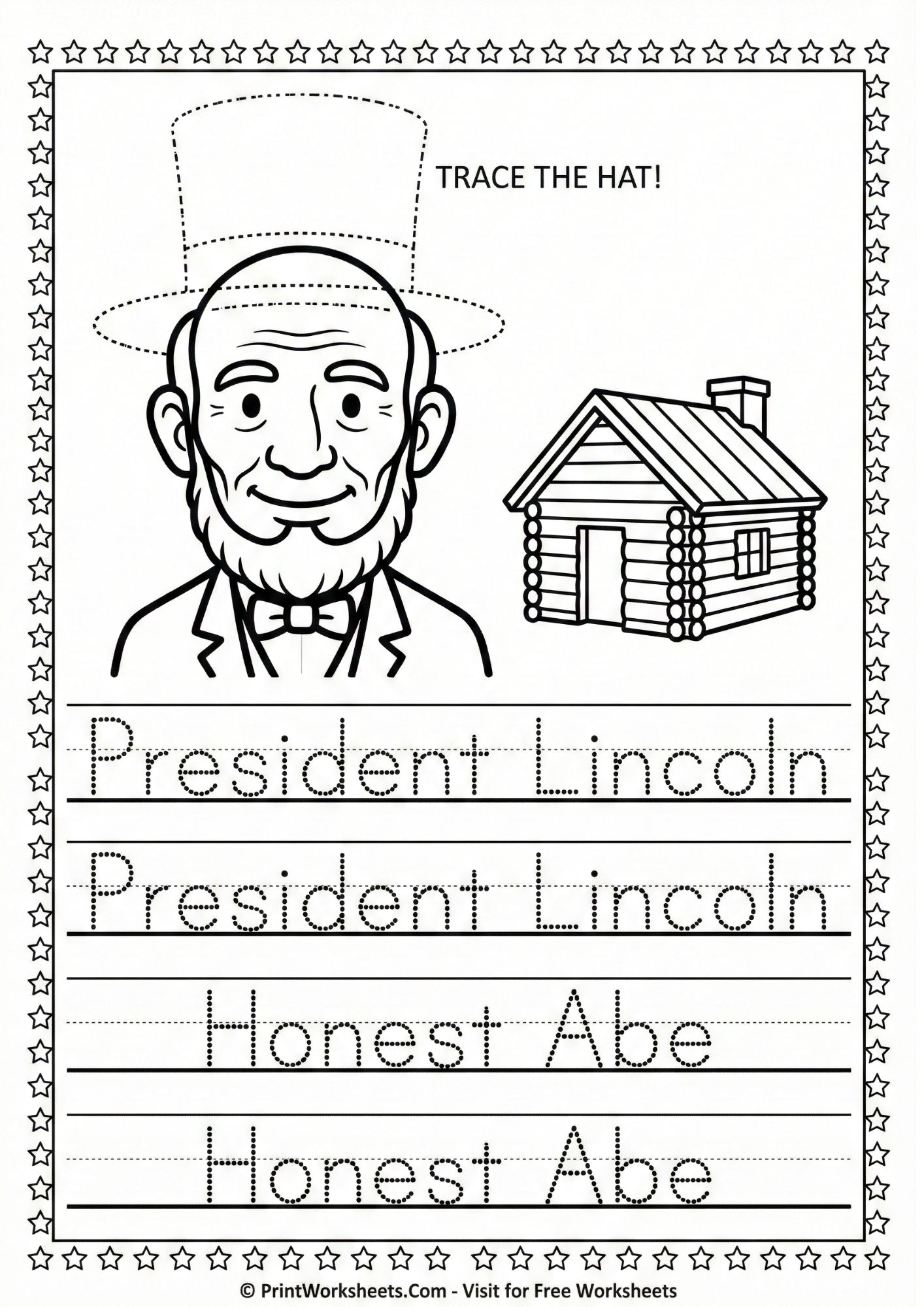 Free Abraham Lincoln Worksheets PDF Bundle and Printable