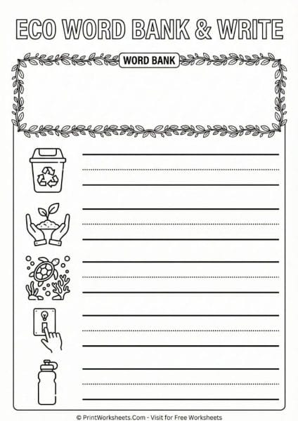 Free Wildlife Conservation Activities for Kids (Grades 1-4 PDF)