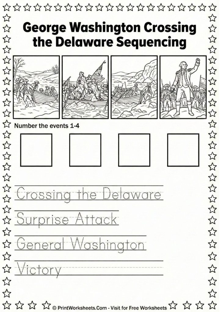 George Washington Worksheets for First Grade PDF Bundle