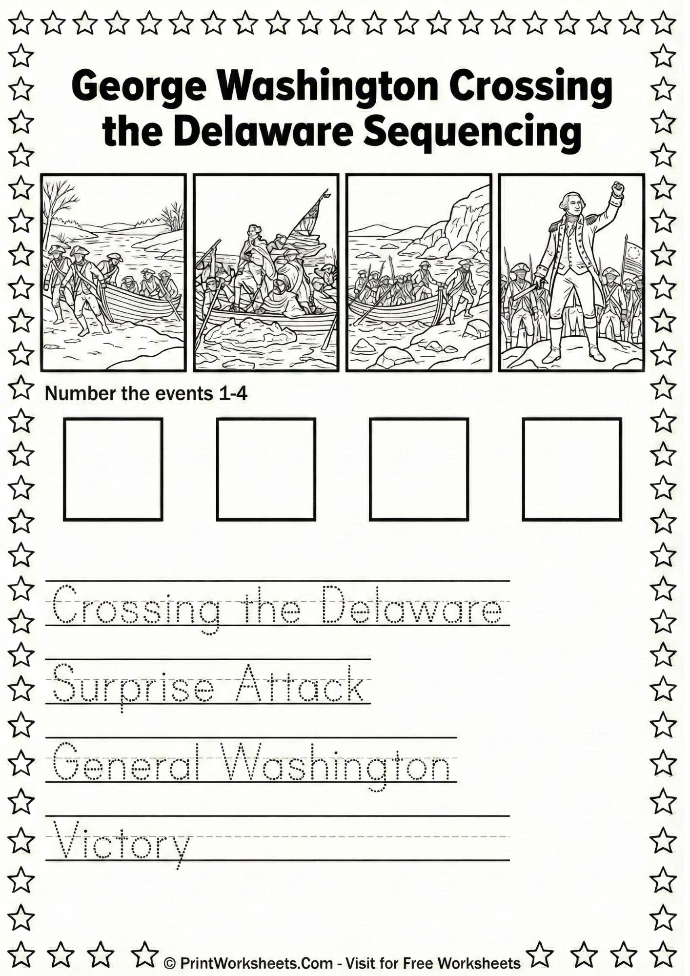 George Washington Worksheets for First Grade PDF Bundle