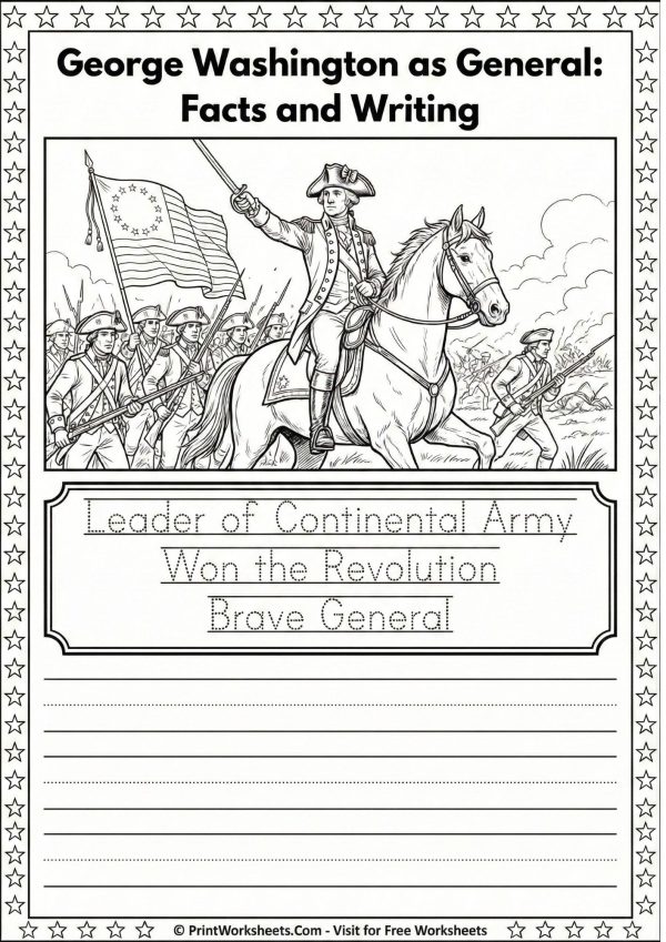 George Washington Worksheets for First Grade PDF Bundle