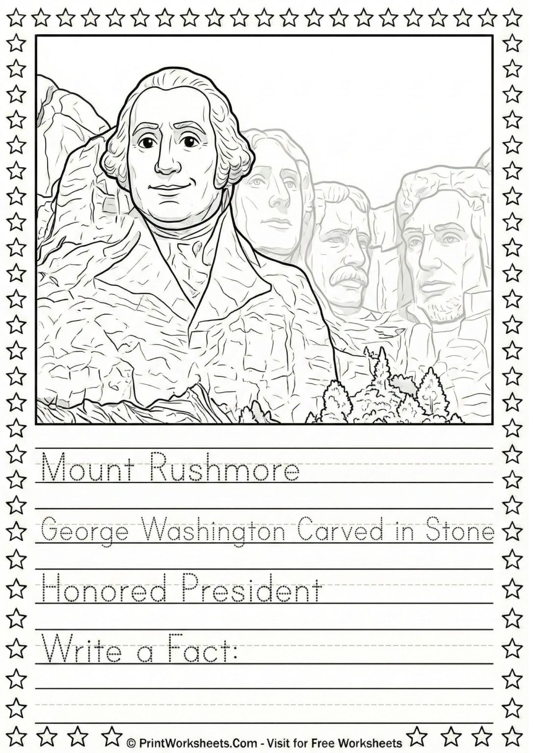 George Washington Worksheets for First Grade PDF Bundle