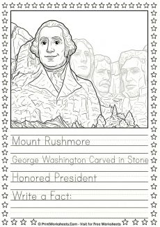 George Washington Worksheets for First Grade PDF Bundle