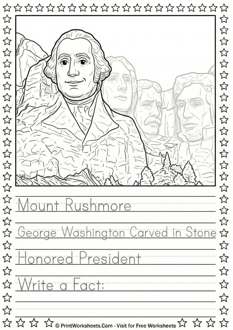 George Washington Worksheets for First Grade PDF Bundle