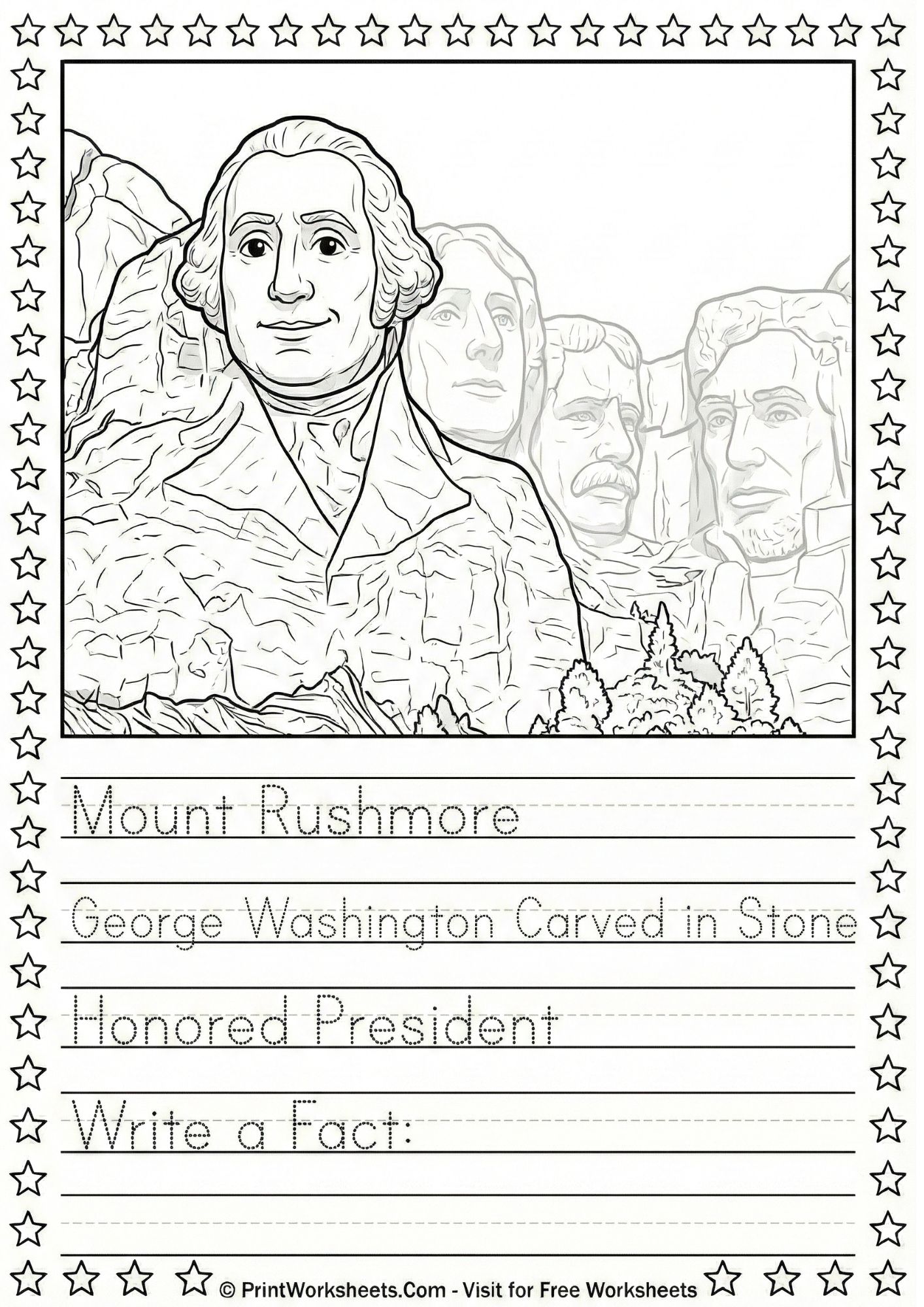 George Washington Worksheets for First Grade PDF Bundle