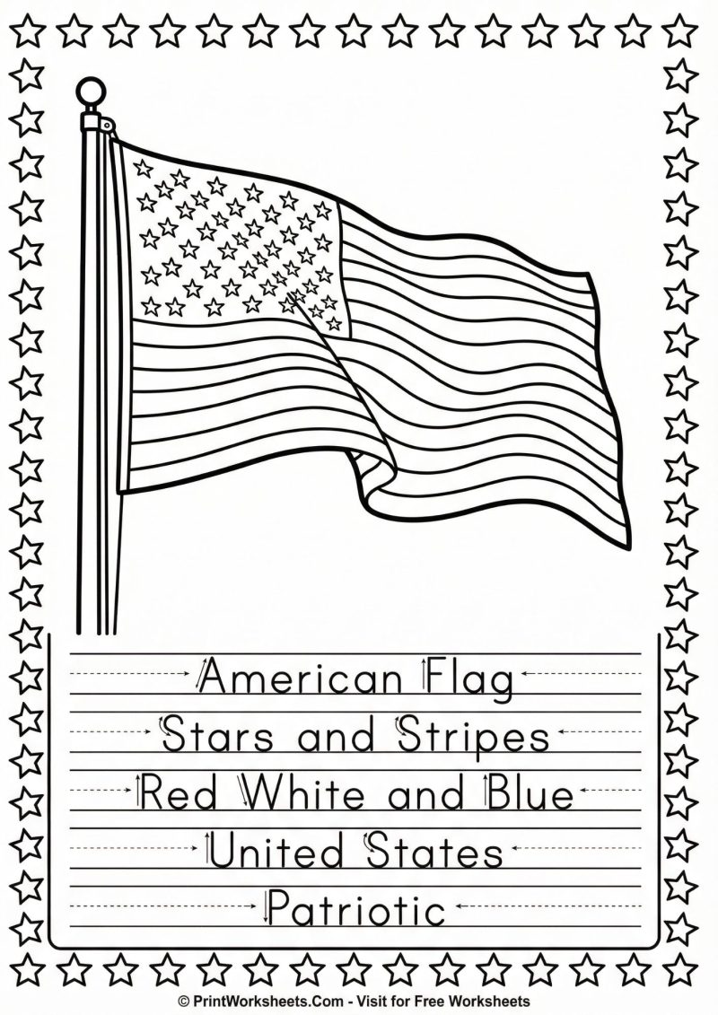 10+ Presidents Day Coloring Pages with Tracing: Free PDF Bundle