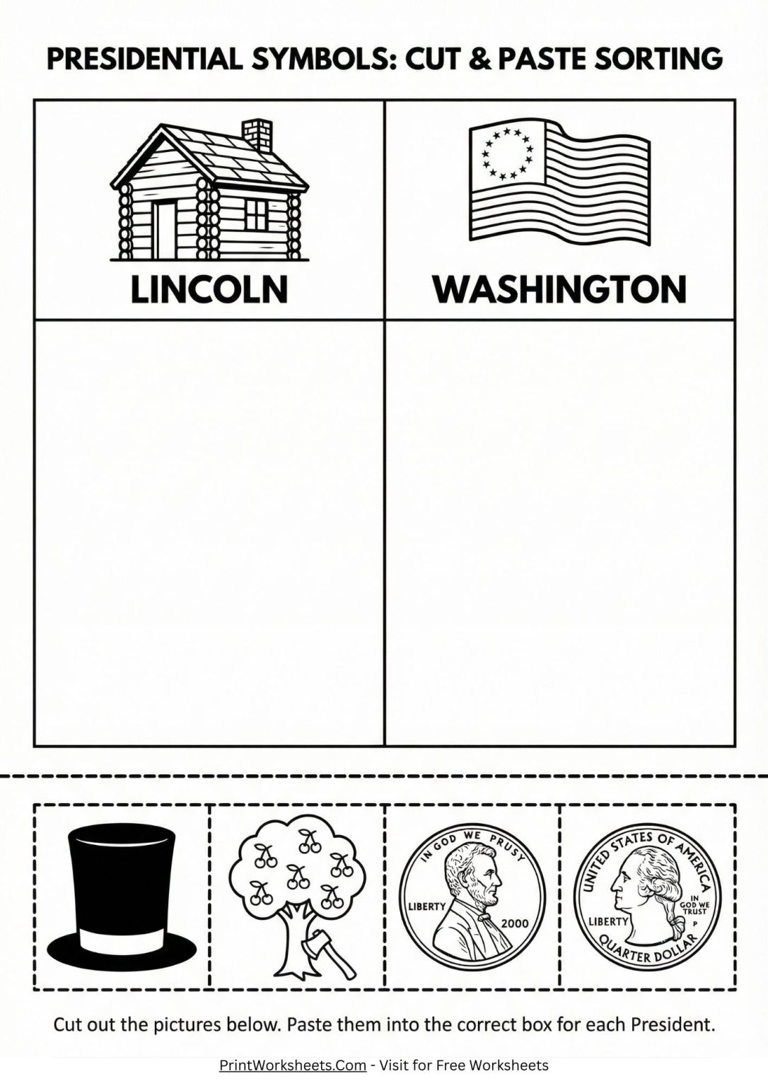 Free Presidents Day Activity Packet: Math & Literacy PDF