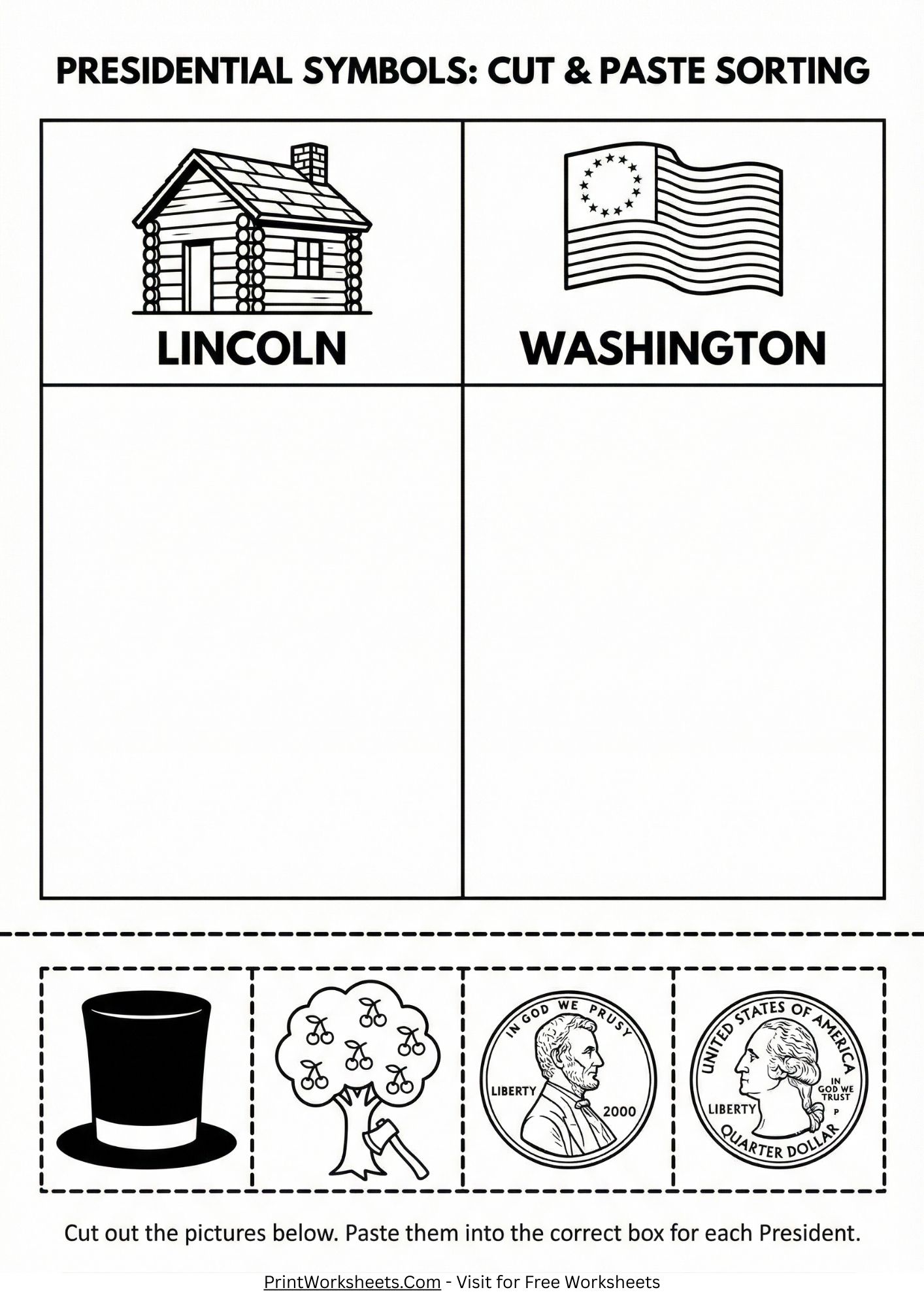 Free Presidents Day Activity Packet: Math & Literacy PDF