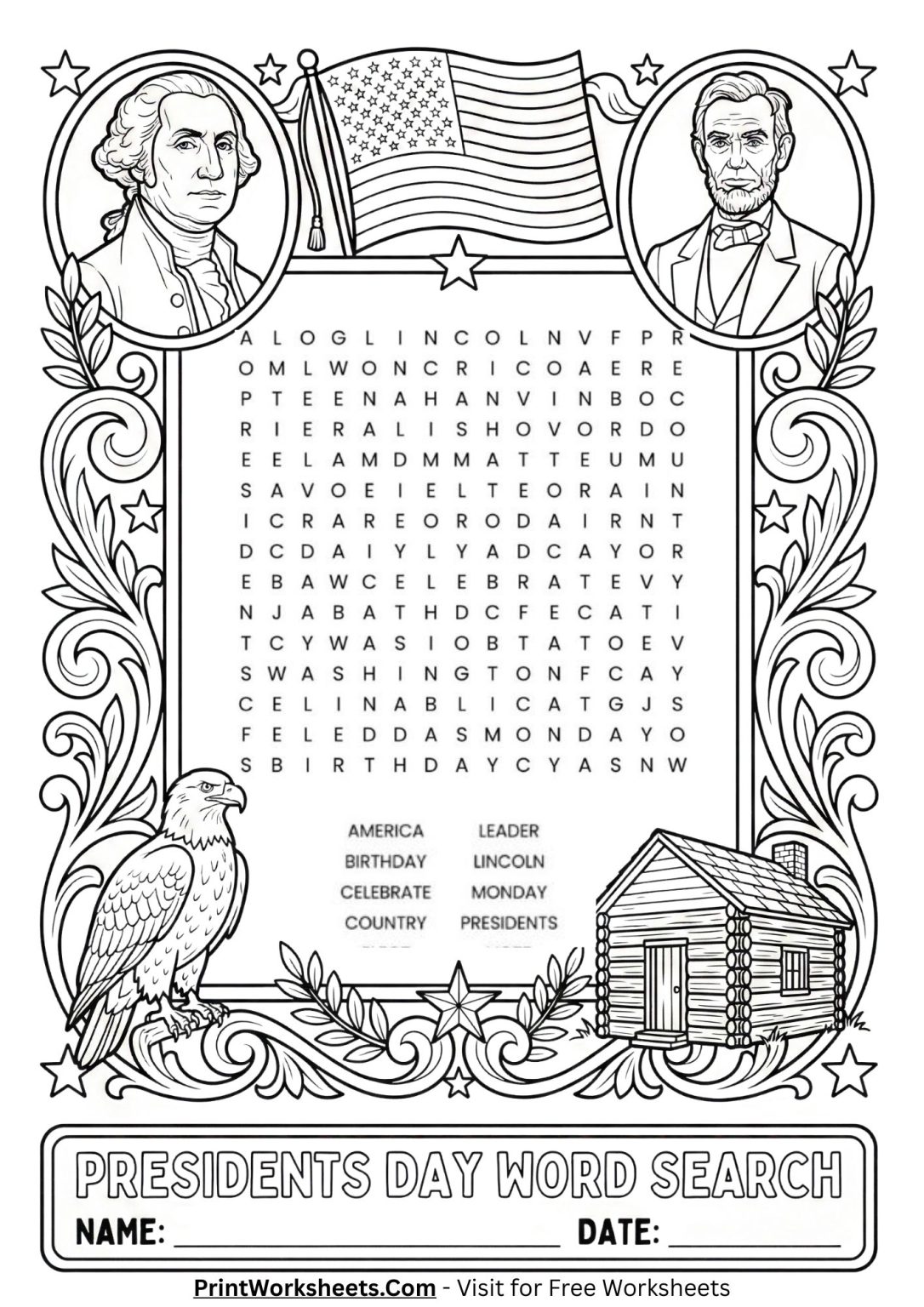 Free Presidents Day Activity Packet: Math & Literacy PDF