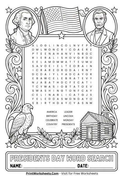 Free Presidents Day Activity Packet: Math & Literacy PDF
