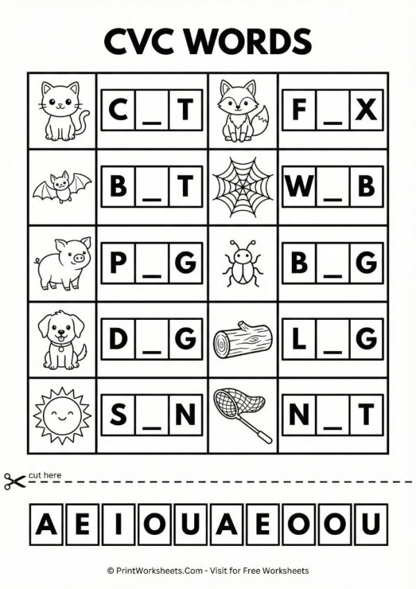 Spring Reading Worksheets for Kindergarten Printable PDF