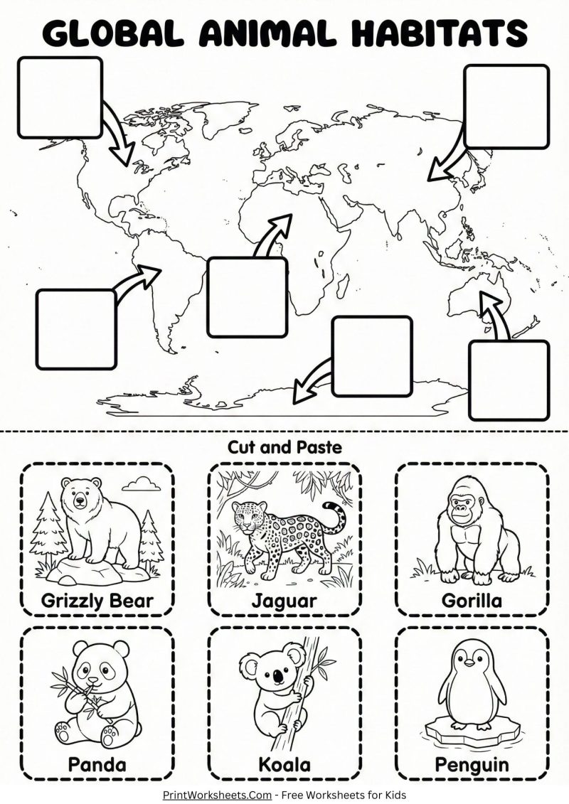 Free Endangered Animals Worksheets for Earth Day Activities PDF
