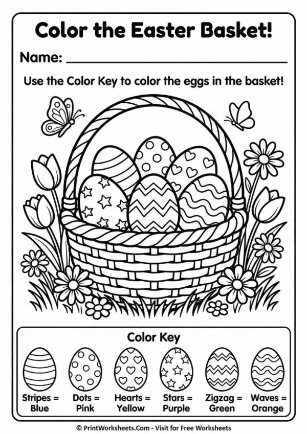 Easter Coloring Pages Printable Free Kids 10+ Pages