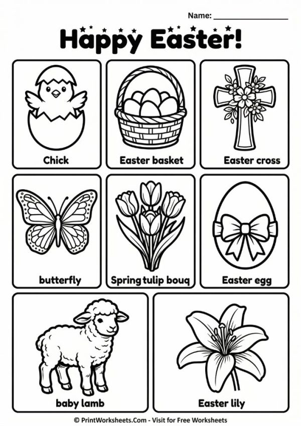 Easter Coloring Pages Printable Free Kids 10+ Pages