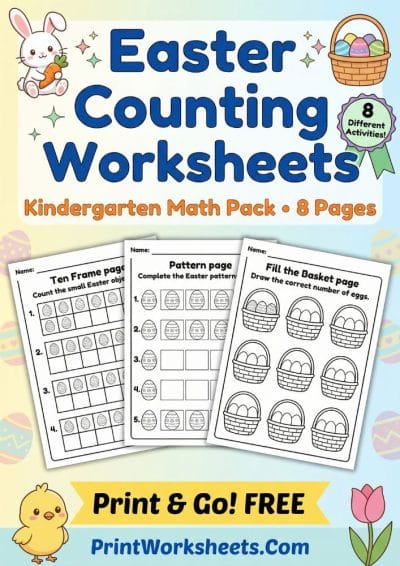 Easter Worksheets for Kids - Free Printable Activities