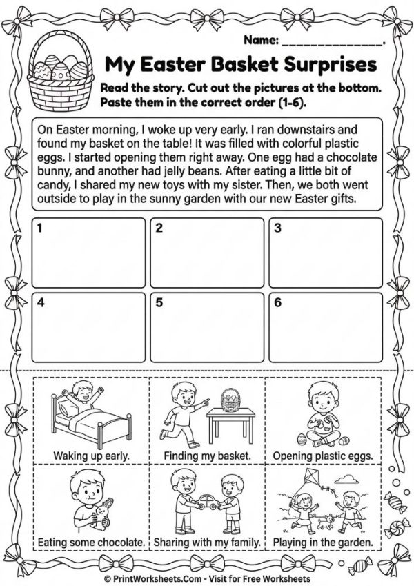 Easter Reading Comprehension Grade 3 Free – 8 Pages