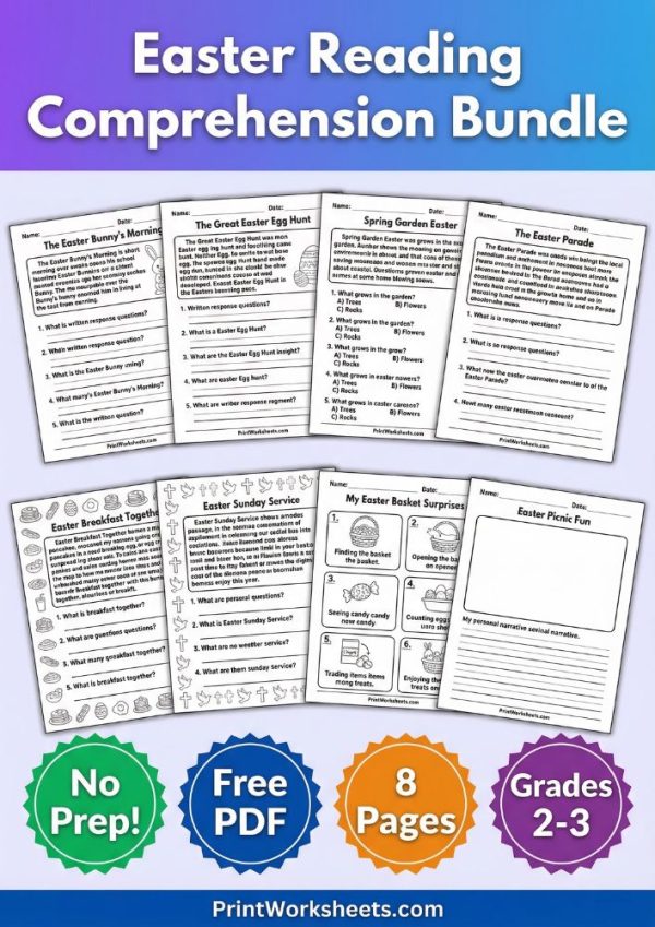 Easter Worksheets for Kids - Free Printable Activities
