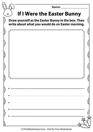 Easter Writing Prompts Worksheets Elementary Free – 8 Pages