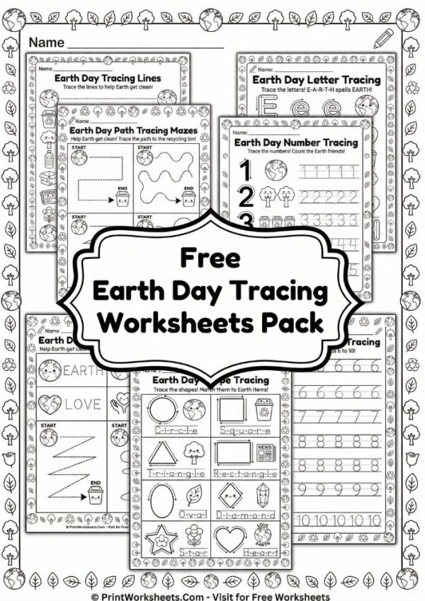 Free Earth Day Worksheets – K-5 Activities & PDF Printables