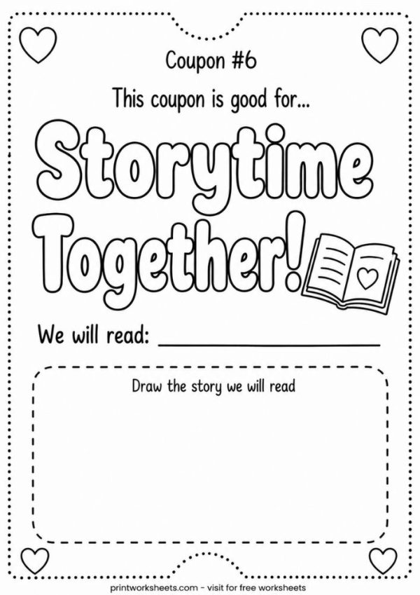 Printable Mother's Day Coupon Book for Kids Free Printable